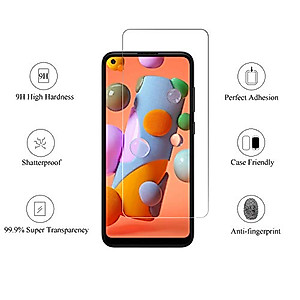 Ailun Screen Protector for Galaxy A11/M11 3 Pack Tempered Glass Ultra Clear Anti-Scratch Case Friendly