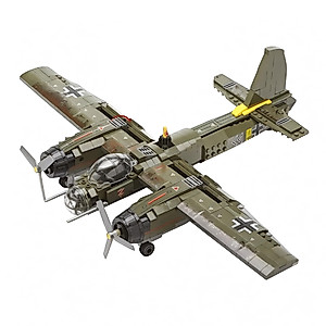 General Jim's WW2 Military Iron Empire Building Blocks Air Bomber JU88 - World War 2 Aircraft Fighter Plane Brick Building Set