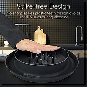 3 PCS Chicken Shredder,Shredder Pro Bowl with Meat Claws,Meat Shredder Tool with Handles,Heat Resistant Bear Claws for Shredding Meat,Meat Shredder,Chicken Tool,Non-Skid Chicken Shredder,black