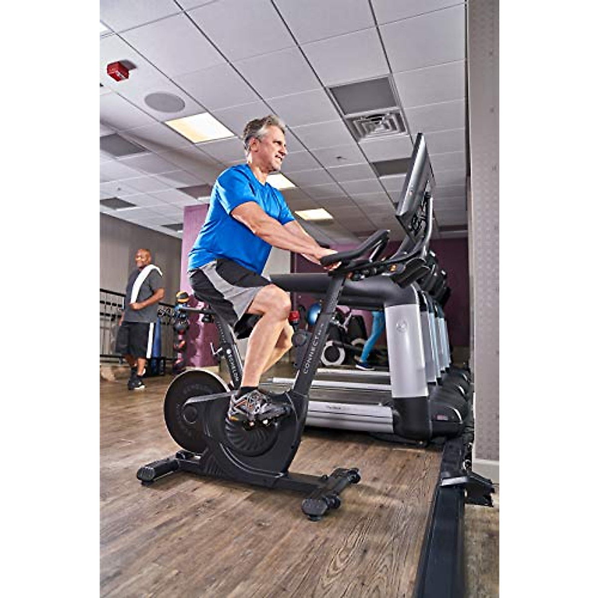 Echelon Smart Connect Fitness Bike, 30-Day Free Echelon Membership, Easy Storage, Small Spaces, Cushioned Seat, Solid Design, HIIT, Top Instructors, 32 Resistance Levels, Bluetooth, EX-7S