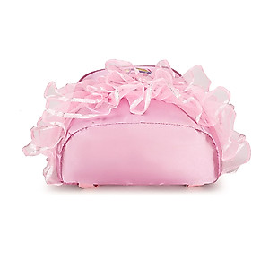 Yitengteng Princess Ballerina Backpack Dance Bag for Toddler Girls Nylon Backpack (Pink dance shoes)