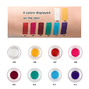 8-color waterproof multifunctional eyebrow cream and eyeliner cream, suitable for various makeup combinations (8 colors)