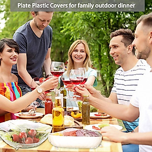 200PCS Plastic Bowl Covers Elastic Reusable Bowl Covers for Food Storage, Stretch Covers for Bowls, Fresh Keeping Bags Stretch Lids Kitchen Wrap Seal Bags for Cover Food