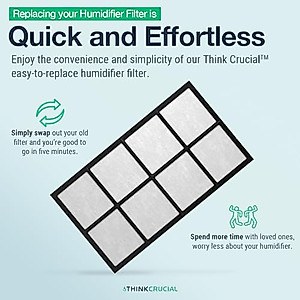 Think Crucial Replacement Air Purifier Filter – Compatible with Essick Air Part # 1051-Models 4DTS 300, 4DTS 900, H12 300HB, H12 400HB, H12 600, 696400HB, 696800, 447400HB - Bulk 1 Pack