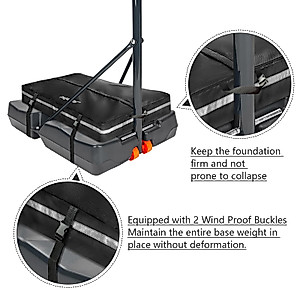 Jajahu Portable Weather-Resistant Heavy Basketball Sandbag- Basketball Hoop Replacement Parts -Basketball Hoop Anchor Weight Can Withstand of Over 300 Ibs (A)