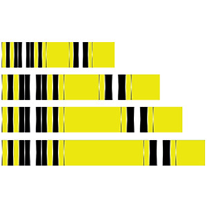 White Water Archery Laminated Chartreuse Traditional 8 Crest Arrow Wraps 15 pk Choose Length Width (9, 1.25)