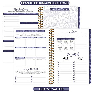 bloom daily planners 2023 Calendar Year Day Planner (January 2023 - December 2023) - 5.5” x 8.25” - Weekly/Monthly Agenda Organizer Book with Stickers & Bookmark - Lavender Daydream