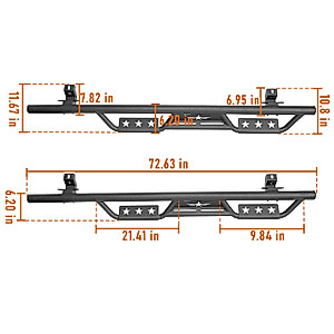 V8 GOD Wrangler JL Running Board Drop Side Step Nerf Bars Compatible with Jeep Wrangler 2018-2023 JL Unlimited 4-Door