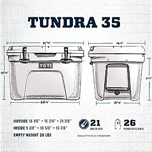 YETI Tundra 35 Cooler, White