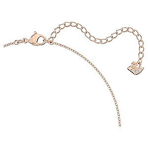 SWAROVSKI Lilia Y-Necklace with Pink Butterfly Motifs and Pink Crystal Pavé, Rose Gold-Tone Plating, on a Rose Gold-Tone Finish Chain, Part of the Lilia Collection