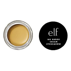 e.l.f. No Budge Cream Eyeshadow, 3-in-1 Eyeshadow, Primer & Liner With Crease-Resistant Color & Stay-Put Power, Vegan & Cruelty-Free, Sahara