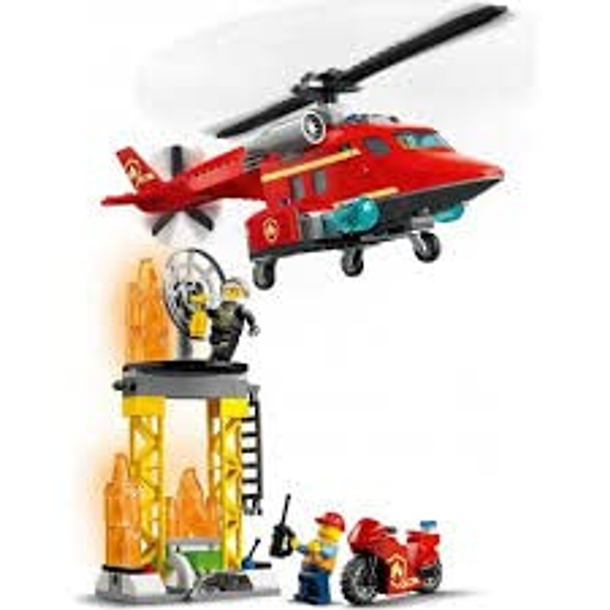 LEGO City Fire Rescue Helicopter 60281 Building Kit; Firefighter Toy and Fun Playset for Kids, New 2021 (212 Pieces)