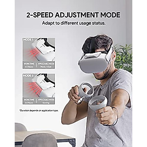 AUBIKA Cooling Fan + Removable Face Pad for Meta/Oculus Quest 2 Accessories, Facial Interface with Soft Sweatproof PU Cover, Air Circulation to Anti Fogging and Reduce Facial Stuffiness