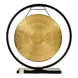 14" Gongs on the Au Courant Gong Stand - 14" Heng Gong. Includes Gong of your Choice, Stand, & Mallet/Traditional Chinese Gong/Great for Meditation & Sound Healing/Bronze Gong