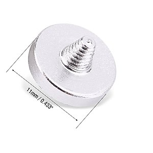 3PCS Camera Button, Aluminium Alloy Shutter Button with Concave Surface, Fits for Cameras with Screw Hole on The Shutter Release Button (Red Black Silver)