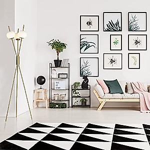 paugeory Hotel Floor Lamp-3 Lights Floor Lamps for Living Room, Modern Tripod Standing Lamp Gold Plating, 28w Flexible Warm Light and Off-White Glass Lampshade, Bedroom Office Hallway (with Bulb)