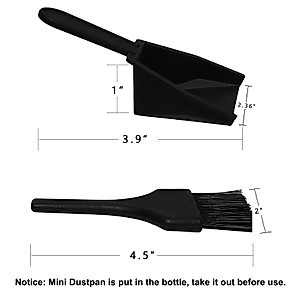 Shuffleboard Pucks w/ 2 Cans Shuffleboard Wax, Mini Dustpan and Brush for Shuffleboard Table, Complete Shuffleboard Accessories Bundle (2 1/8" (53mm), Medium Speed)