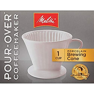 Melitta Porcelain #2 Cone Brewer, White
