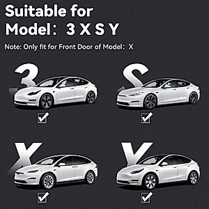 Farmogo Car Door LED Logo Projector Puddle Lights Ultra-Bright Welcome Light 3D Laser Ghost Shadow Light Compatible with Tesla Model 3 S Y X Accessories(4 Pack)