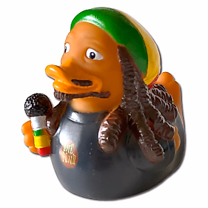 CelebriDucks - One Pond Rasta - Floating Rubber Ducks - Collectible Bath Toy Gift for Kids & Adults of All Ages
