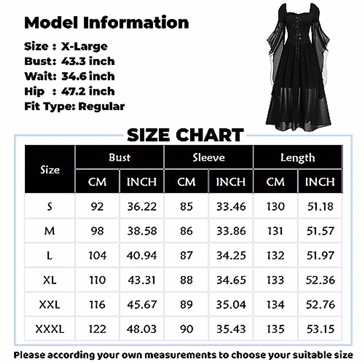 Halloween Costumes Party Dress Ruffle Sleeves Steampunk Costume Women Gothic Dresses for Women Renaissance Shoes Women Halloween Costume Fairy Dress for Women Ren Faire Costume（3-Wine,X-Large）