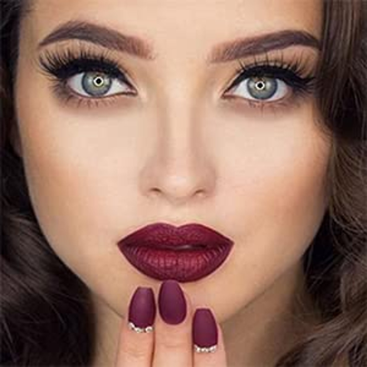 COOSA 3PCS of 3 Colors Madly MATTE Lipstick Non-stick Cup Waterproof Lipgloss-Set A