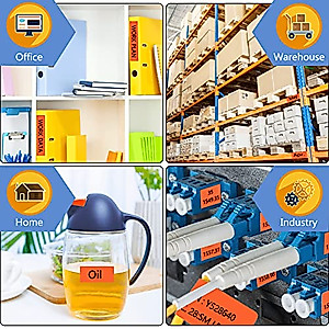 GREENCYCLE Compatible for Brother TZ TZE B31 TZe-B31 AZE B31 0.47 Inch 1/2" Black on Fluorescent Orange Laminated Label Tape 12mm x 5m for PTD210 D400AD D600 PTH100 PTH110 PT1290 PT-1230PC, 4 Pack