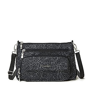Baggallini womens Original RFID Everyday Crossbody Bag, Midnight Blossom, One Size US