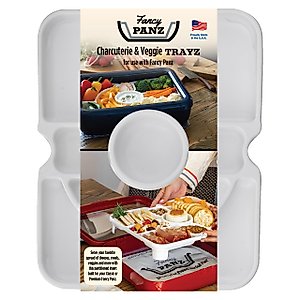Fancy Panz Trayz Insert, Made in the USA, Fits Classic & Premium Fanzy Panz, Charcutereie & Veggie Trayz Insert