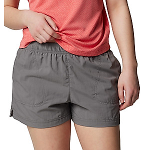 Columbia Women's Plus-size Sandy River Short, Breathable, Sun Protection Shorts, City Grey, 3X x 6