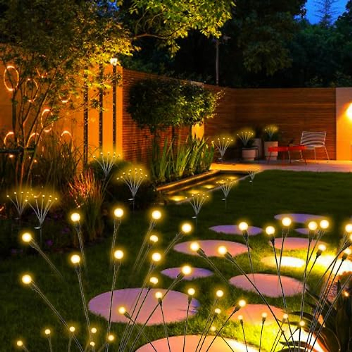 Solar Garden Lights : Solar Lights for Outside Illuminate Outside Spaces with Bright, Beautiful Light, Ideal for homeowners, Gardening Enthusiasts and Parents!(2pack 20LED)