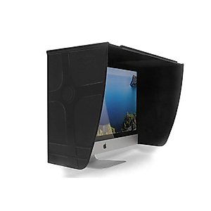 PCHOOD Monitor Hood for iMac 27 Monitor Sunshade Adjustable 24''~36'' for 24'' 27'' 30'' 32'' 36''Universal for Apple iMac 27 DELL HP BENQ Samsung AOC LG ASUS Lenovo