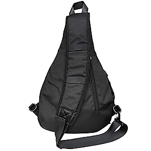 INNTURT Large Sling Bag Backpack Pack 13" 14" Laptop Bag Satchel Travel Backpack Black