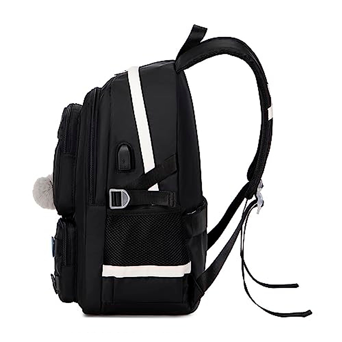 Joymoze Women Stylish Backpack Set Girl Laptop Backpack Casual Daypack Black