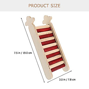 LUOZZY Hamster Nest Ladder Multi-Function Stand Attic Syrian Hamster Toy Cage Landscape Supplies