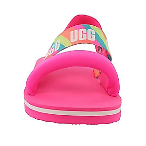 UGG Unisex-Child Zuma Sling Sandal, Taffy Pink, 5 Big Kid
