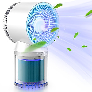 KONSIDEN Desk Fan with Air Freshening, 13 inch Quiet Table Fan, Whole Room Air Circulator Fan, Rechargeable Desk Fan, Cooling & Air Freshening, Ideal for Bedroom, Office, Livingroom