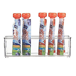 iDesign Plastic Storage Bin with Handles for Kitchen, Fridge, Freezer, Pantry, and Cabinet Organization, BPA-Free