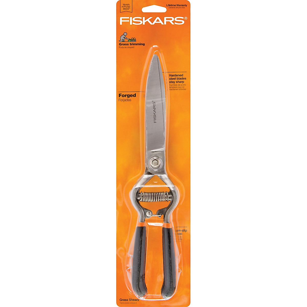 Fiskars 392230-1004 Forged Grass Shears, Black