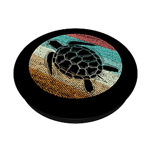 Turtle swimming in the Sea PopSockets Standard PopGrip