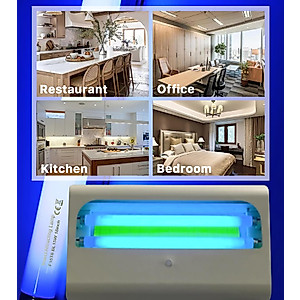 amgolibi 18 Inch 15 Watt Black Light Bulb F15T8/BL Replacement T8 BL Fluorescent Lamps for 30W Machine 350BL 365-nm Blue Light 6 Count