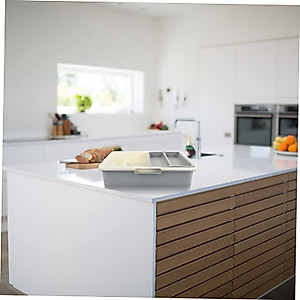 KJHBV 1 Set Compartment Cutlery Box Kitchen Drawer Organization Silverware Organizer Utensil Tray Kitchen Cutlery Tray Plastic Organizers Portable Utensil Holder Pp Fork Spoon Detachable