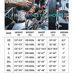 NORTHYARD Men's Athletic Hiking Shorts Quick Dry Workout Shorts 7"/ 9"/ 5" Lightweight Sports Gym Running Shorts Basketball Exercise Grey S