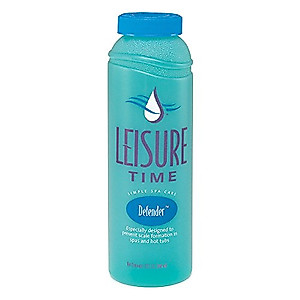 LEISURE TIME RENU2-02 Renew Non-Chlorine Shock for Spas and Hot Tubs, 2.2-Pounds, 2-Pack & Leisure Time 30210A Defender Spa and Hot Tub Stain and Scale Cleaner, 32 fl oz