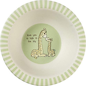 Precious Moments Love You As High As The Sky Giraffe Toddler Mealtime Feeding Set, Dinnerware, Green