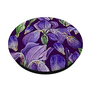 Purple Iris Floral Blossoms