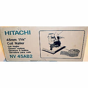 Hitachi NV45AB2 7/8-Inch to 1-3/4-Inch Coil Roofing Nailer (Side Load) (Discontinued by the Manufacturer)