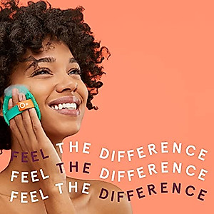 CleanLogic Bath & Body Exfoliating Dual-Texture Facial Pads, Face Sponges for Cleansing & Softening Sensitive Skin, MakeUp Remover Pads, Assorted Colors, 9 Count Value Pack