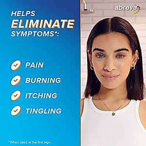 Abreva 10 Percent Docosanol Cold Sore Treatment, Treats Your Fever Blister in 2.5 Days - 0.07 oz Tube x 2