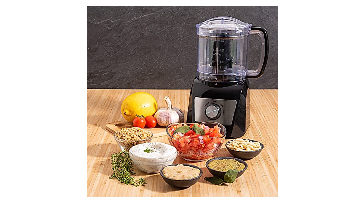 Moss & Stone 3-Cup Mini Food Processor - Powerful & Compact Chopper